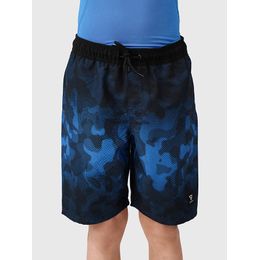 Brunotti Badeshorts "Coast" in Schwarz/ Blau - 55% | Gr&ouml;&szlig;e 128 | Kinder-bademode