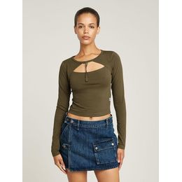 G-Star Raw G-Star Longsleeve in Khaki - 44% | Gr&ouml;&szlig;e M | Damen-tops