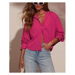Milan Kiss Bluse in Fuchsia - 76% | Gr&ouml;&szlig;e L | Damen-blusen
