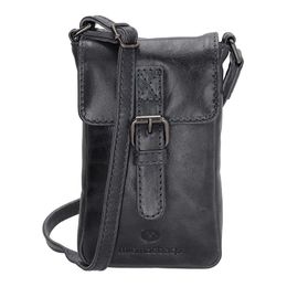 Micmacbags Leder-Handytasche in Schwarz - (B)10 x (H)16 x (T)3 cm - 54% | Damen-handytaschen