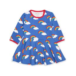 Toby tiger Kleid "Multi Rainbow" in Blau/ Rot - 52% | Gr&ouml;&szlig;e 92 | Kinderkleider