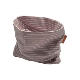 LiVi Loop-Schal "Winterstripes oldrose" in Altrosa - (L)50 x (B)24 cm - 36% | Kinderschals