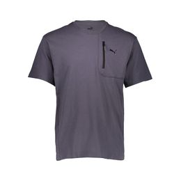 Puma Shirt "Open Road" in Grau - 69% | Gr&ouml;&szlig;e M | Herren-plussize
