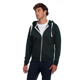 The Time of Bocha Sweatjacke in Dunkelgr&uuml;n - 73% | Gr&ouml;&szlig;e XXL | Herren-sweatshirts-jacken