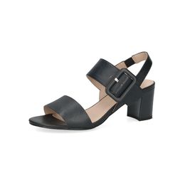 Caprice Leder-Sandaletten in Dunkelblau - 47% | Gr&ouml;&szlig;e 38,5 | Damen-sandalen