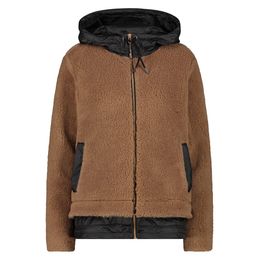 CMP Hybridjacke in Hellbraun/ Schwarz - 71% | Gr&ouml;&szlig;e 36 | Damen-outdoorjacken