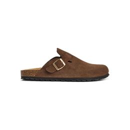 billowy Leder-Clogs in Braun - 65% | Gr&ouml;&szlig;e 43 | Herren-hausschuhe