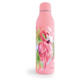 Ibili Thermoflasche "Flamingo" in Rosa/ Gr&uuml;n - 500 ml - 12% | Damen-outdoor-ausruestung