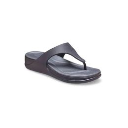 Crocs Zehentrenner "Boca Wedge" in Schwarz - 65% | Gr&ouml;&szlig;e 34/35 | Damen-sandalen