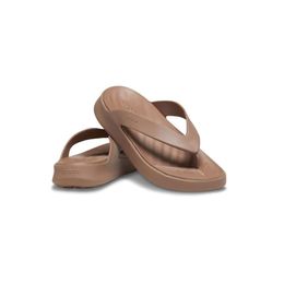 Crocs Zehentrenner "Getaway Flip" in Hellbraun - 62% | Gr&ouml;&szlig;e 34/35 | Damen-sandalen
