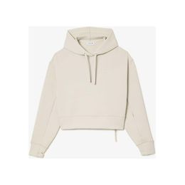 Lacoste Hoodie in Creme - 58% | Gr&ouml;&szlig;e 44 | Damen-sweatshirts-jacken