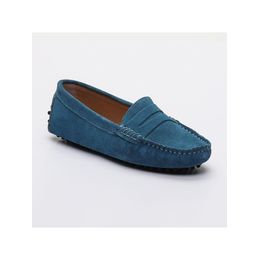 CHARLES & SMITH Leder-Mokassins "Thandie" in Blau - 56% | Gr&ouml;&szlig;e 36 | Damen-schuhe-halbschuhe