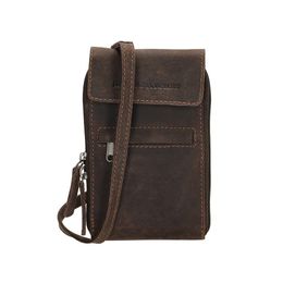 HIDE & STITCHES Leder-Handytasche in Braun - (B)10 x (H)17 x (T)1,5 cm - 61% | Damen-handytaschen