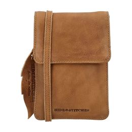 HIDE & STITCHES Leder-Handytasche in Hellbraun - (B)13 x (H)19 x (T)2 cm - 64% | Damen-handytaschen