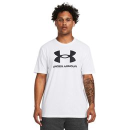 Under Armour Shirt "Sport Style" in Wei&szlig; - 39% | Gr&ouml;&szlig;e XXL | Herren-plussize
