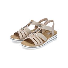 Rieker Sandaletten in Beige - 26% | Gr&ouml;&szlig;e 38 | Damen-sandalen