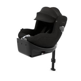 Cybex Platinum Reboarder-Kindersitz Sirona Ti Plus, Schwarz, Textil, 44x75x71 cm, ECE R 129 i-Size, abnehmbarer und waschbarer Bezug, Sonnendach, optimaler Aufprallschutz, schnell leicht im Auto montierbar, Seitenaufprallschutz, Isofix-Befestigung, Baby on Tour, Kindersitze, Reboarder Kindersitze