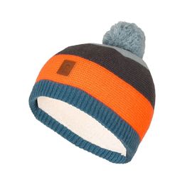 Trollkids M&uuml;tze "Gryllefjord" in T&uuml;rkis/ Orange - 19% | Gr&ouml;&szlig;e 48-52 cm | Kindermuetzen