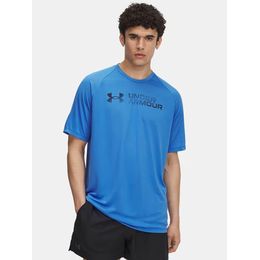 Under Armour Trainingsshirt in Blau - 51% | Gr&ouml;&szlig;e M | Herren-sportshirts