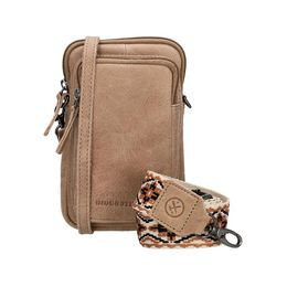 HIDE & STITCHES Leder-Handytasche in Beige - (B)12 x (H)19 x (T)5 cm - 62% | Damen-handytaschen