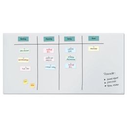 Sigel Glas-Whiteboard Artverum, matt, super-wei&szlig;, magnethaftend, 2000 x 1000 mm + 2 Neodym-Magnete