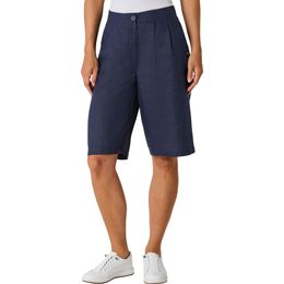 CREATION L PREMIUM Damen Bermudas aus reinem Leinen marine Gr&ouml;&szlig;e 38
