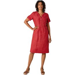 CREATION L PREMIUM Damen Sommerkleid rot-meliert Gr&ouml;&szlig;e 36
