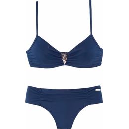 Lascana Damen B&uuml;gel-Bikini marine Gr&ouml;&szlig;e 38D