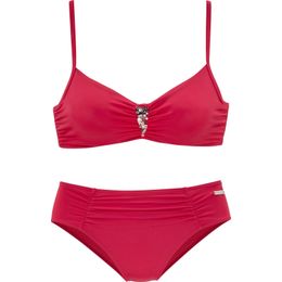 Lascana Damen B&uuml;gel-Bikini rot Gr&ouml;&szlig;e 44E