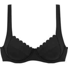 Lascana Damen B&uuml;gel-Bikini-Top schwarz Gr&ouml;&szlig;e 42C