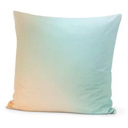 lavie home Kopfkissenbezug Gradient 80 &times; cm Koralle-T&uuml;rkis-Apricot