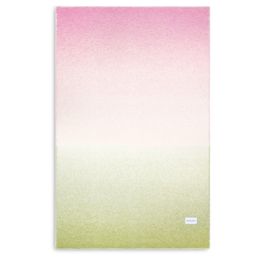 Maison Deux Schurwolldecke Gradient Gr&uuml;n-Rosa