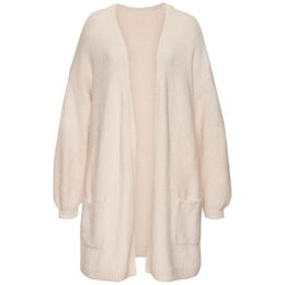 Vivance Damen Longstrickjacke beige Gr&ouml;&szlig;e 1