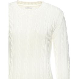 Lascana Damen Rundhalspullover creme Gr&ouml;&szlig;e 44/46