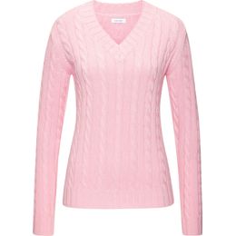 Lascana Damen V-Ausschnitt-Pullover ros&eacute; Gr&ouml;&szlig;e 44/46