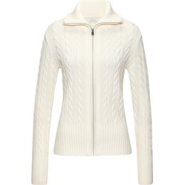 Lascana Damen Strickjacke creme Gr&ouml;&szlig;e 32/34