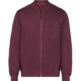Catamaran Herren Sweatjacke mit Rei&szlig;verschluss burgund Gr&ouml;&szlig;e 44/46