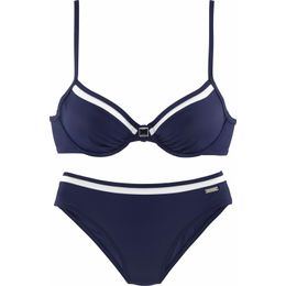Lascana Damen B&uuml;gel-Bikini marine Gr&ouml;&szlig;e 36C