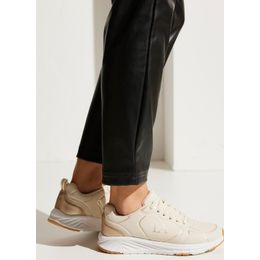 Lascana Damen Sneaker beige/goldfarben Gr&ouml;&szlig;e 39