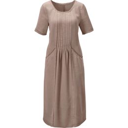 CREATION L PREMIUM Damen Sommerkleid in Lyocell-Qualit&auml;t sesam Gr&ouml;&szlig;e 38