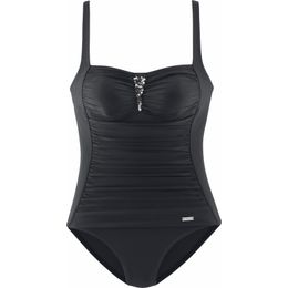 Lascana Damen Badeanzug schwarz Gr&ouml;&szlig;e 46D