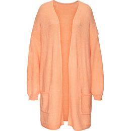 Vivance Damen Longstrickjacke pfirsich Gr&ouml;&szlig;e 1