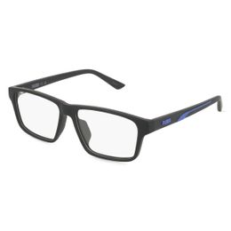 Puma PU0477OA ESSENTIAL Brille Herren | Fassung: Vollrand, Quadratisch, Schwarz Transparent