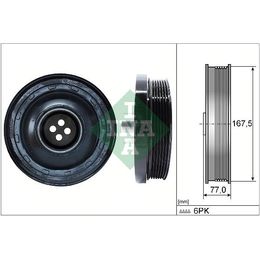 INA Riemenscheibe, Kurbelwelle 544013710 f&uuml;r MINI