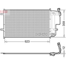 DENSO Kondensator, Klimaanlage dcn44011 f&uuml;r MAZDA