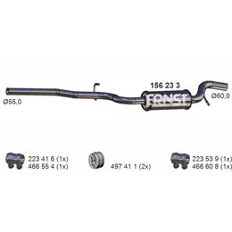 Ernst Mittelschalld&auml;mpfer 156233 f&uuml;r VAG