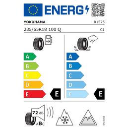 Yokohama Winterreifen r1575 235/55 R18 100Q