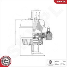 ESEN SKV Lagerung, Motor 75skv212 rechts f&uuml;r AUDI