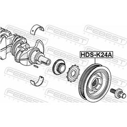 FEBEST Riemenscheibe, Kurbelwelle hdsk24a f&uuml;r HONDA