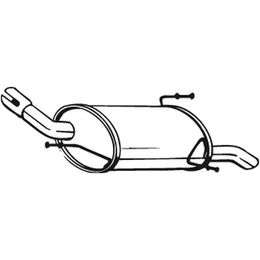 BOSAL Endschalld&auml;mpfer 185947 f&uuml;r Vaughall